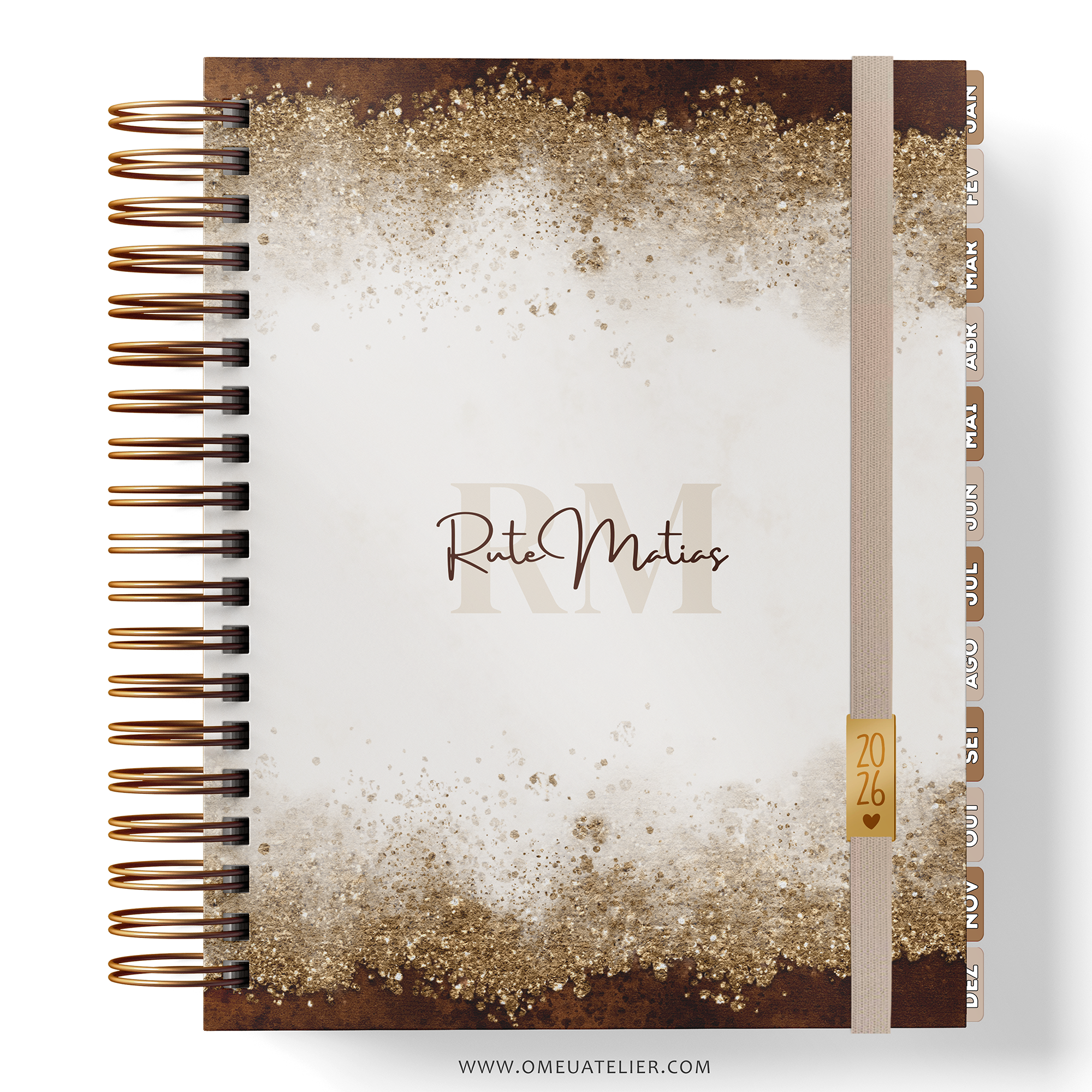 Agenda Personalizada "Brown Luxe" – O meu atelier